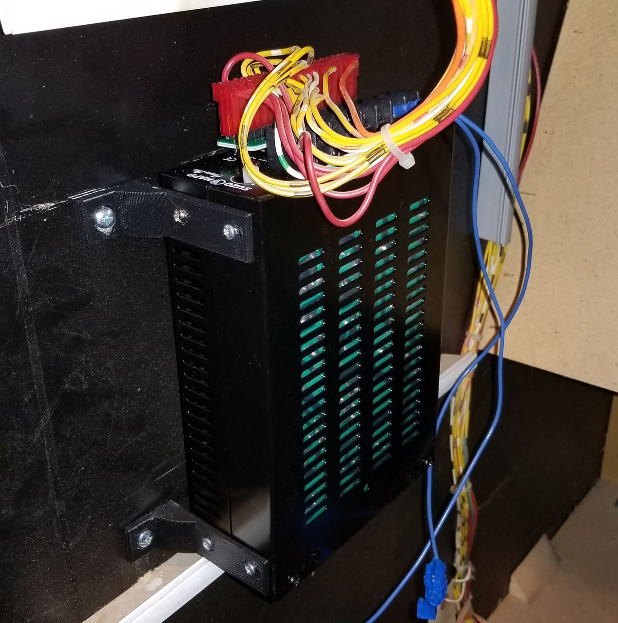 Arcade Plastics. Switching Power Supply Mounting Bracket